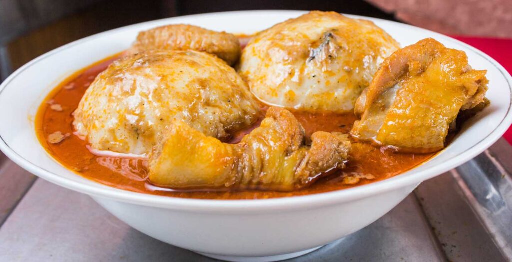 FUFU & PEANUT SOUP & CHOICE MEAT AND SIDE - KOFFIGRILL